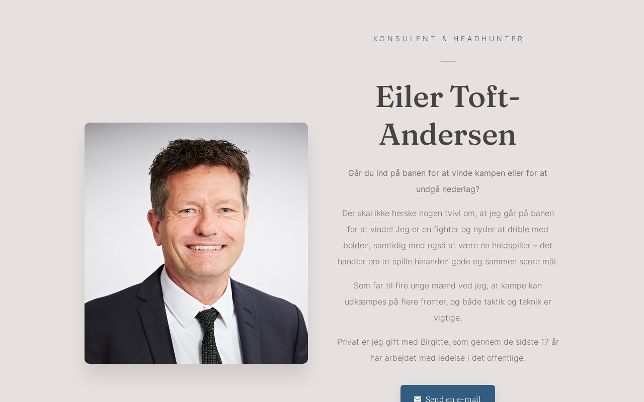 Eiler Toft-Andersen - Konsulent & Headhunter